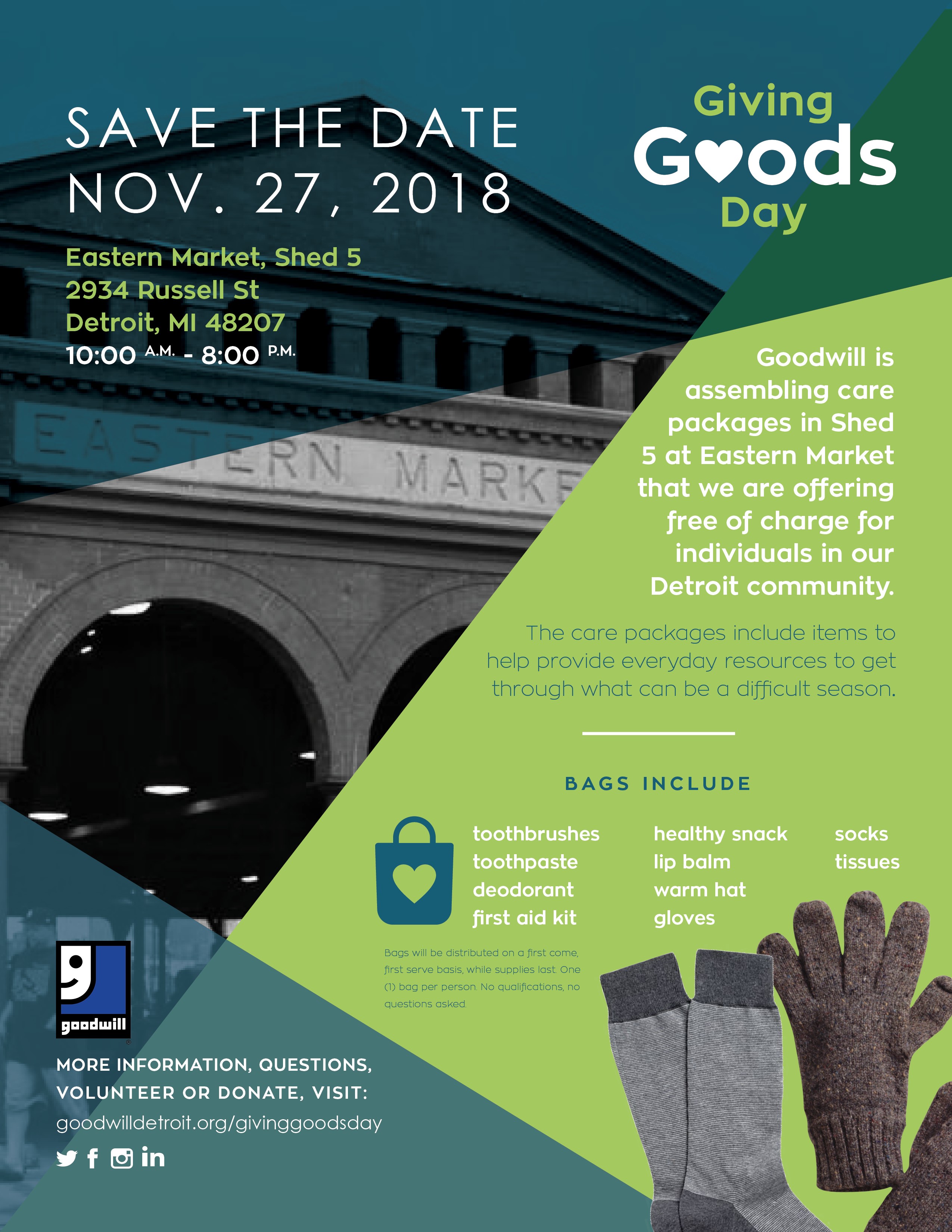 giving goods day - Goodwill